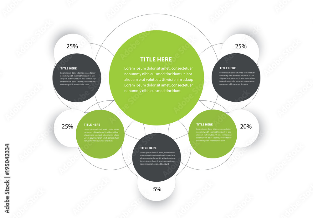 6 Circle Infographic Layout 1 Stock Template | Adobe Stock