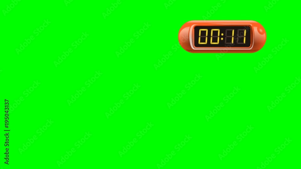 Vídeo do Stock: 15 second Digital Countdown Timer, Counter, isolated ...