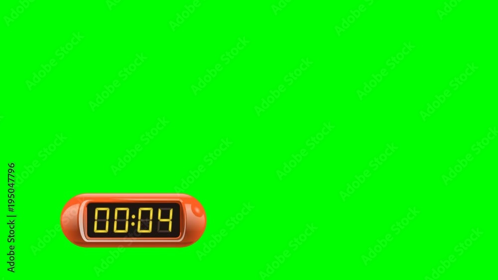 50 second Real time Digital Timer, isolated. Customizable: just stop the timer at the second you ...