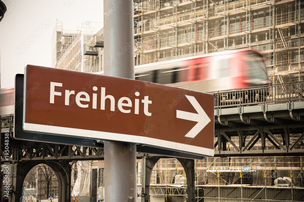 Schild 302 - Freiheit ilustración de Stock | Adobe Stock
