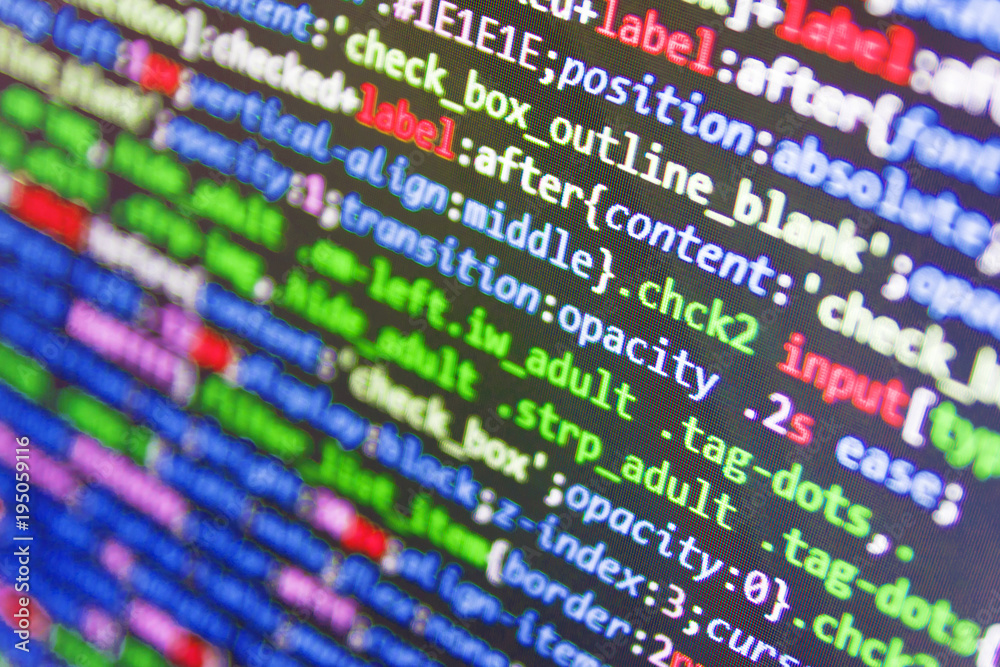 Software development. Developer working on websites codes in office ...