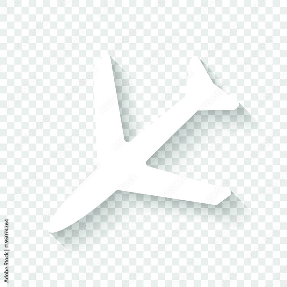 White Airplane Icon