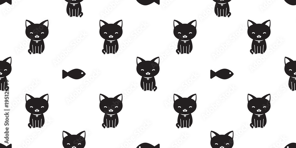 Black Cat Vector Wallpaper