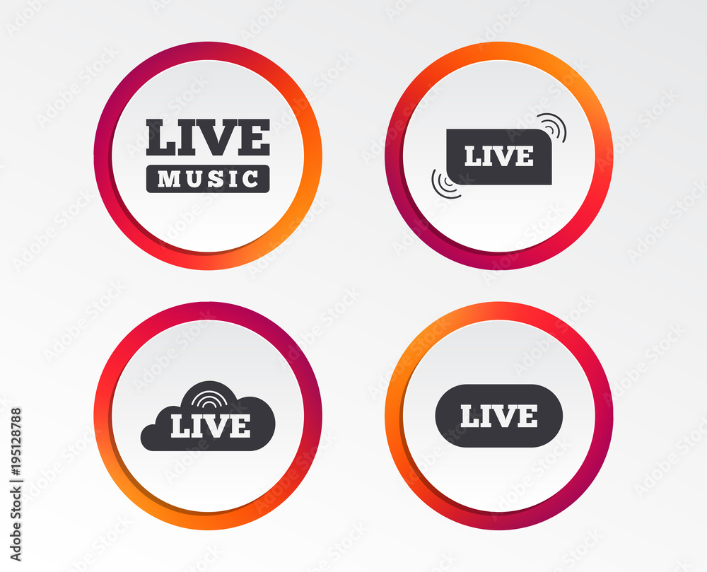 Live Music Icon Vector