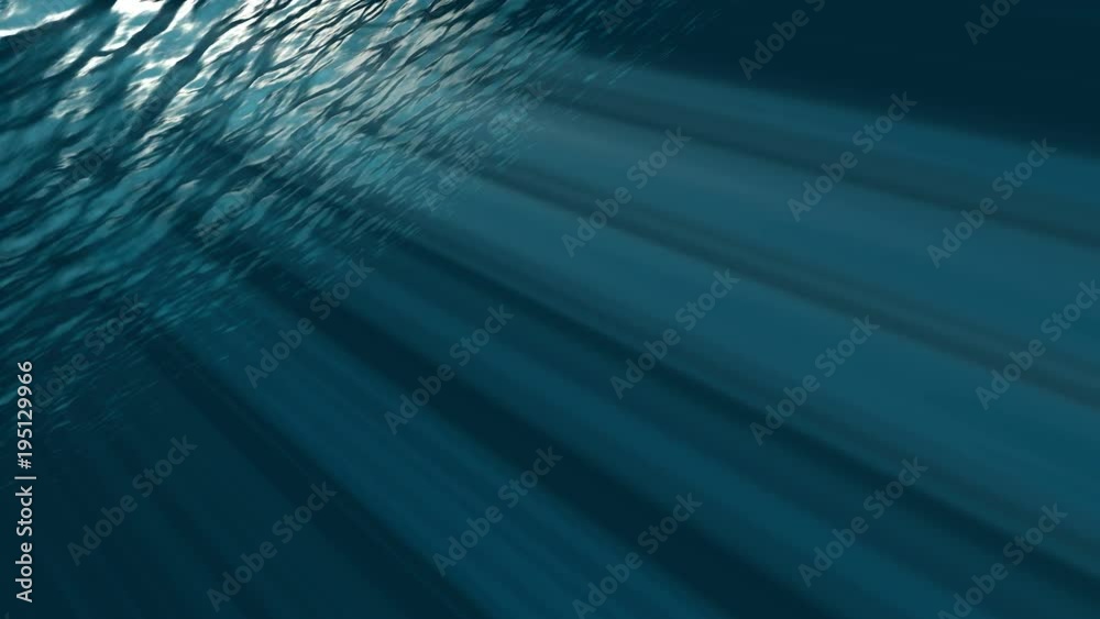 Wideo Stock: 4K Looping animation of ocean waves from underwater with ...