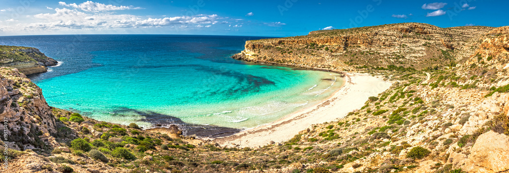 The Rabbit beach in Lampedusa, Pelagie islands is a wild beach ...
