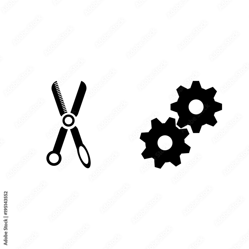 icon Instruments And Tools with dotted, work , setting, shape and ...