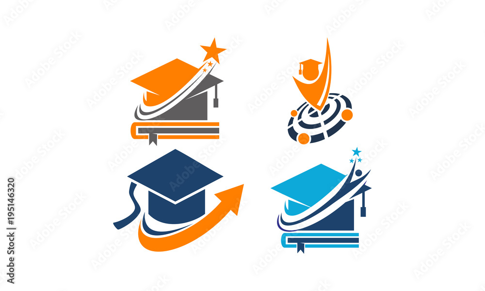 Education Vector Template Set Stock Vector | Adobe Stock