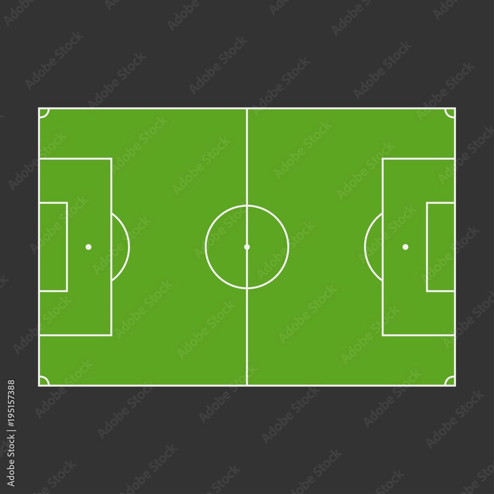 Soccer field standard lines. football field vector illustration Stock ...