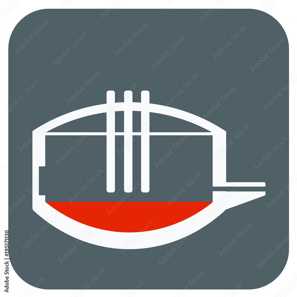 Classic Electric arc furnace. Icon Stock Illustration | Adobe Stock