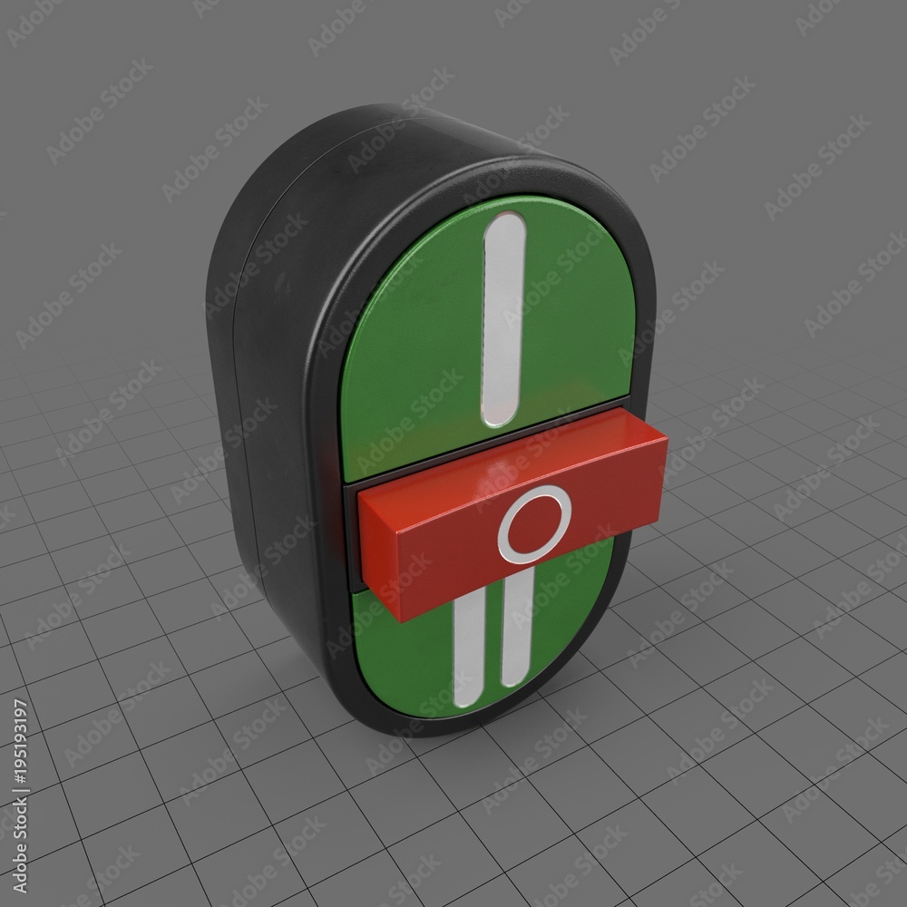 Flat button with speed symbols Stock 3D asset | Adobe Stock