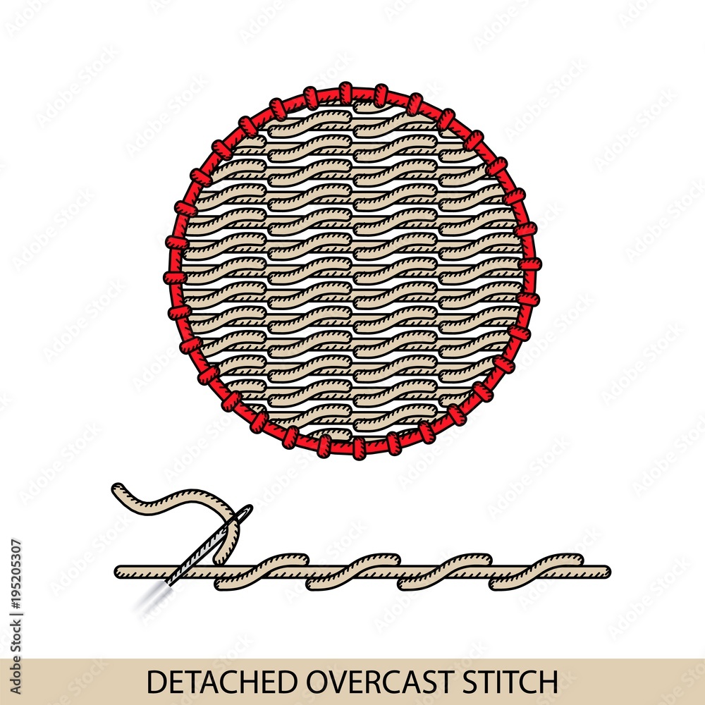 Overcast Stitch Embroidery