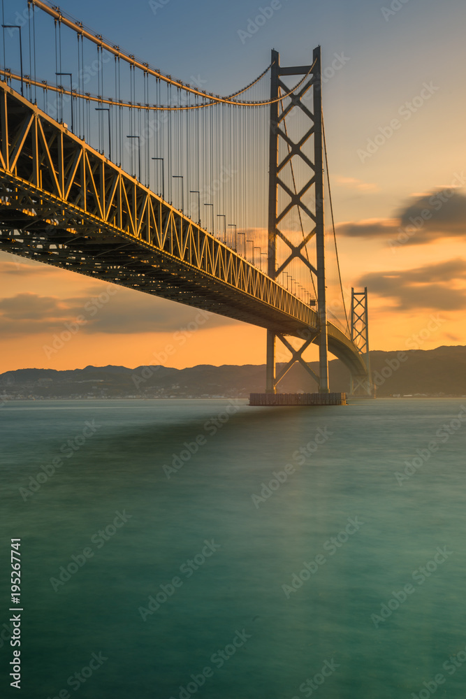 Akashi Kaikyo Bridge or Pearl Bridge is the world's largest suspension ...