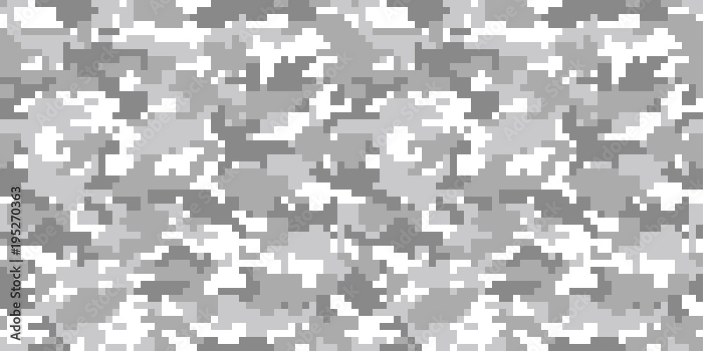 Digital camouflage background. Seamless pattern.Vector. 迷彩パターン Stock ...