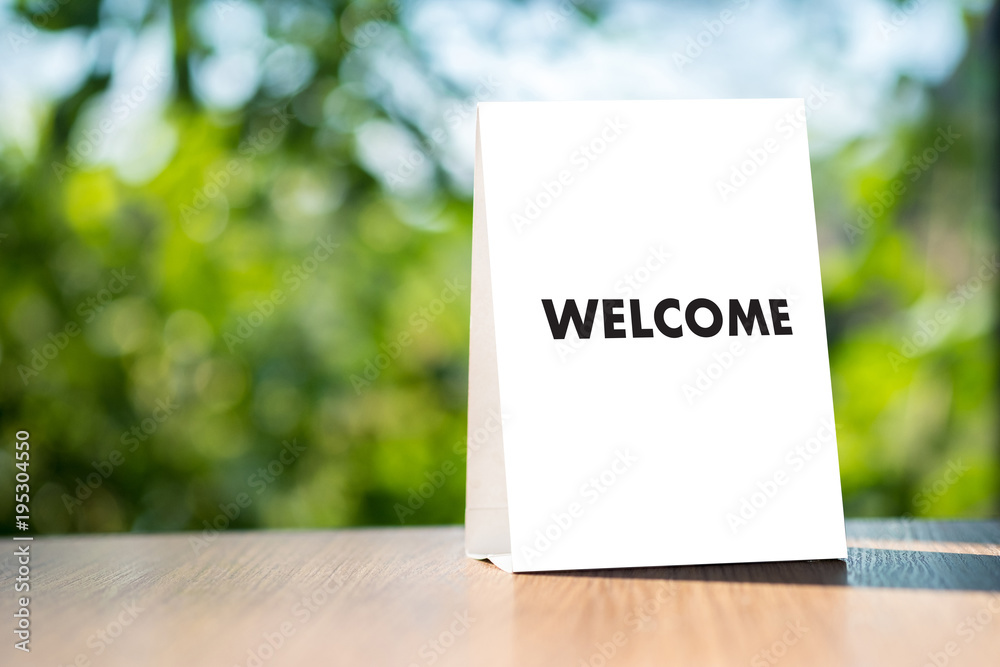 WELCOME Concept Communication Business open welcome to the team ...
