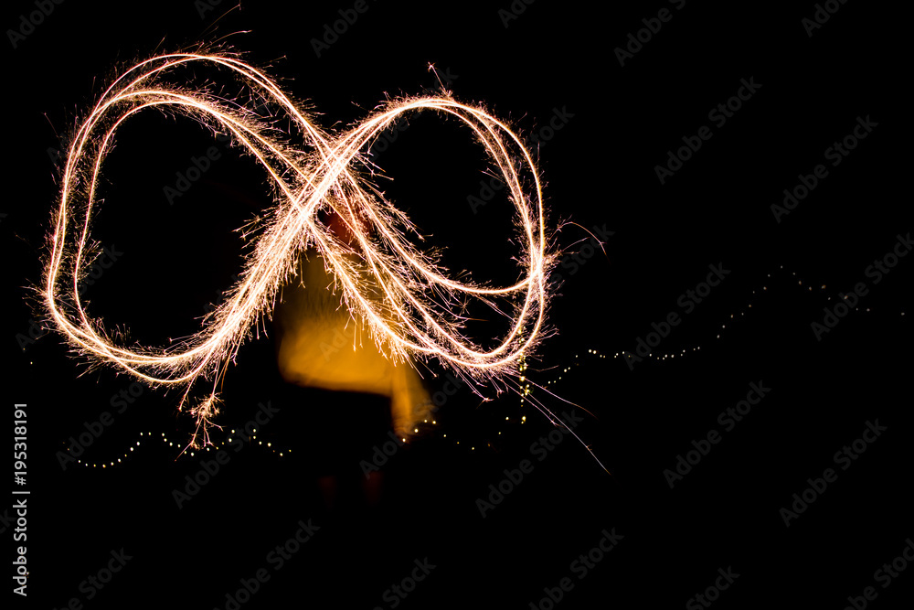Sparkler Photography Infinity