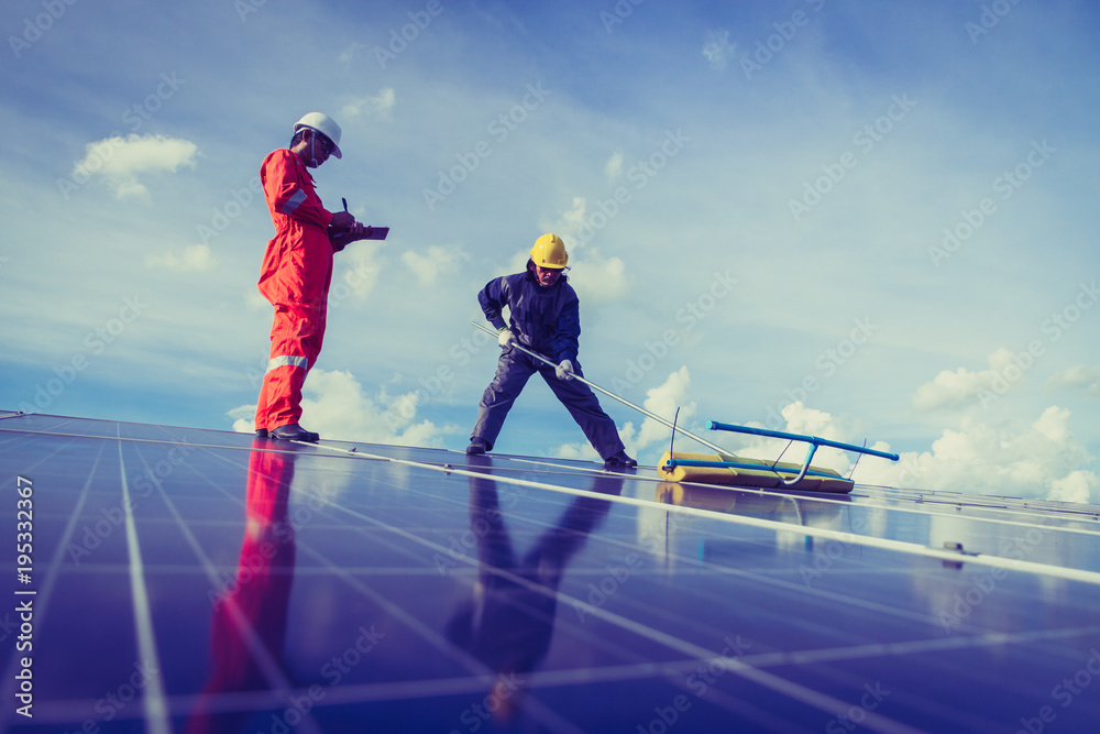 operation and maintenance in solar power plant ; engineering team ...
