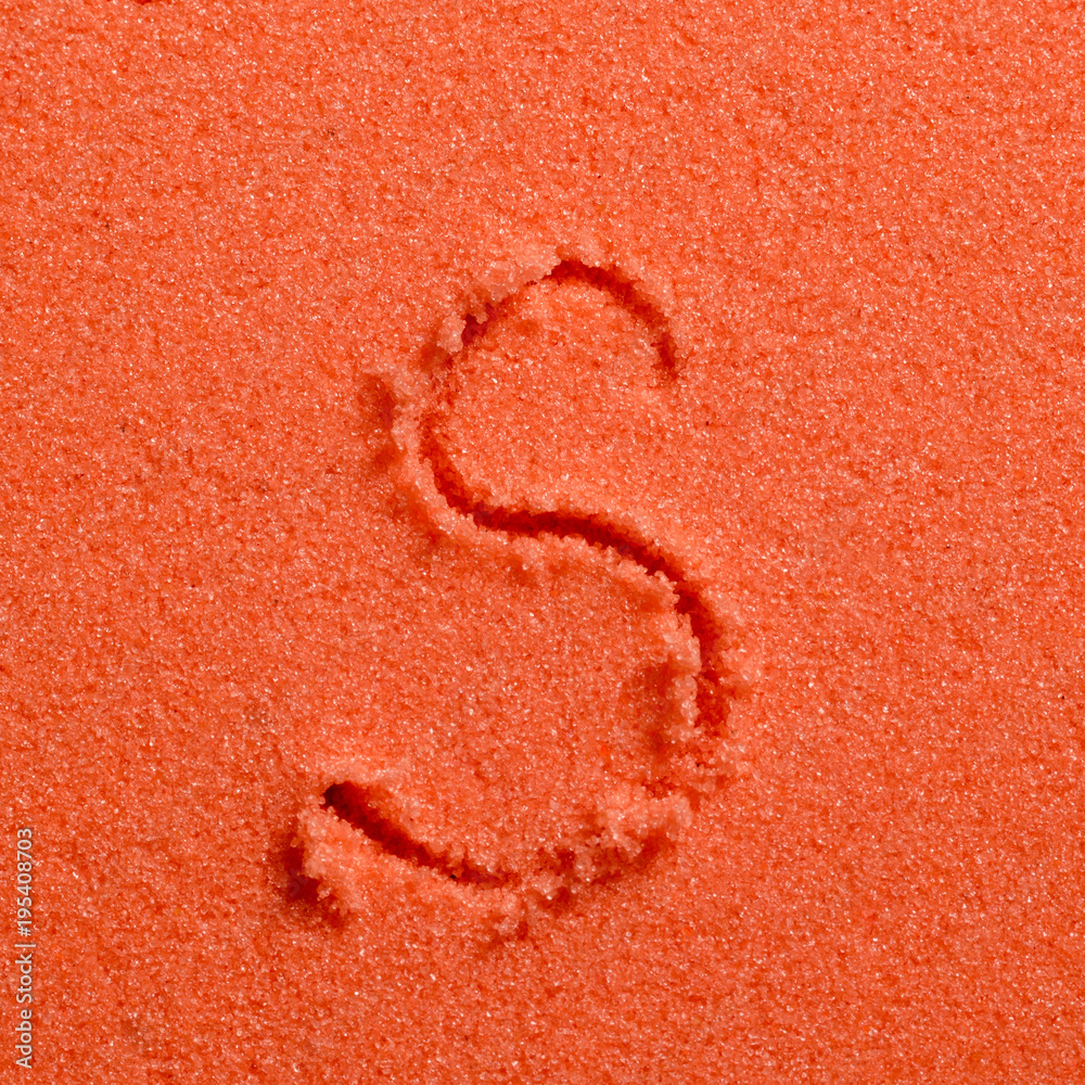 Letter S In Sand