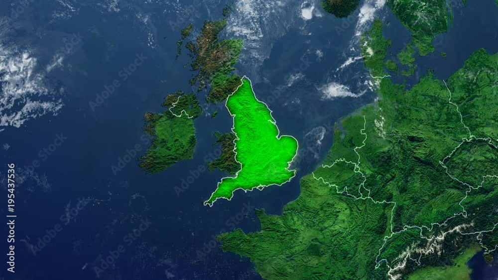 ENGLAND MAP Stock Video | Adobe Stock
