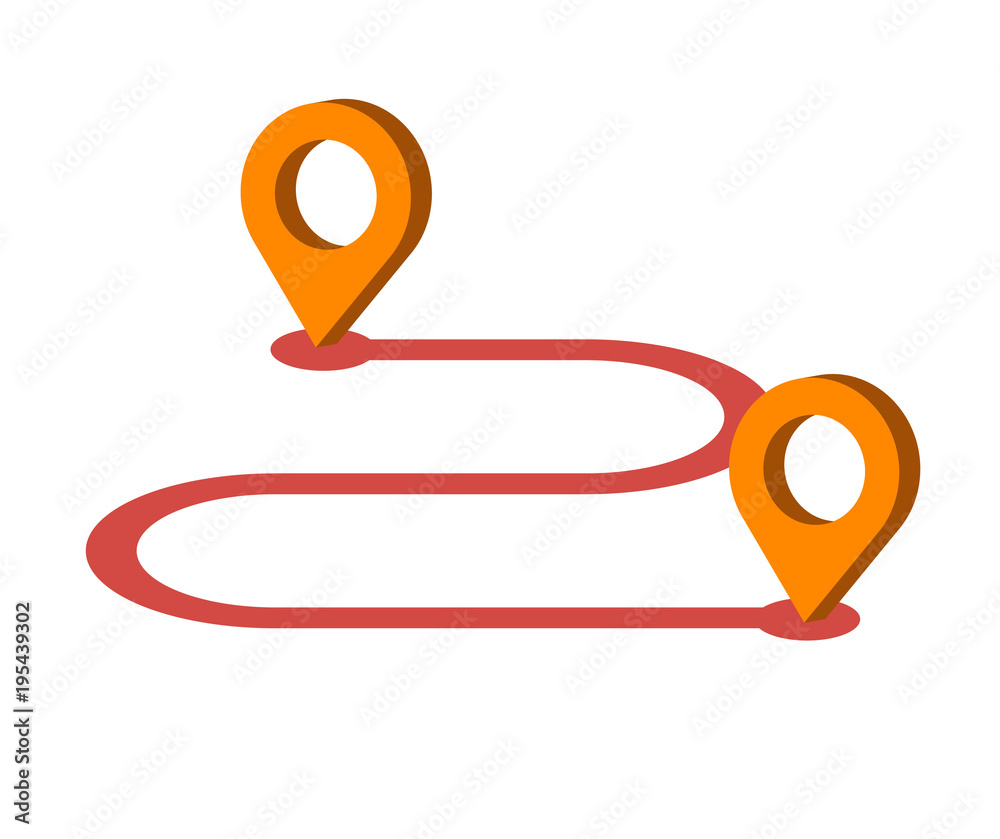 Navigation In Space A Point On The Map Get Directions Route Planning Build Route The