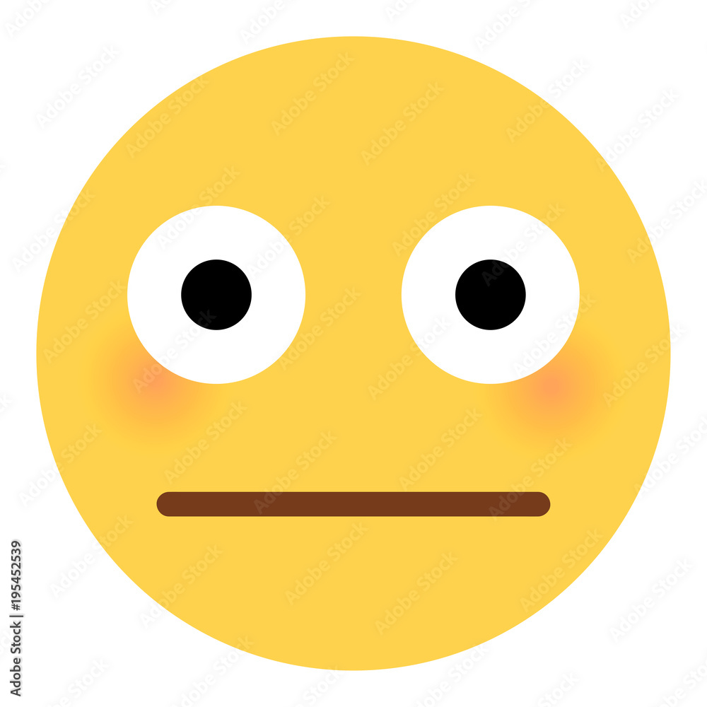 Emoji peinlich Stock Vector | Adobe Stock