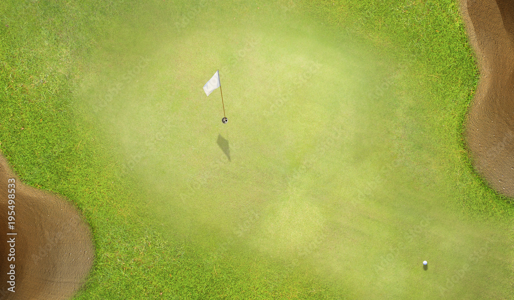 Golf Course Top View