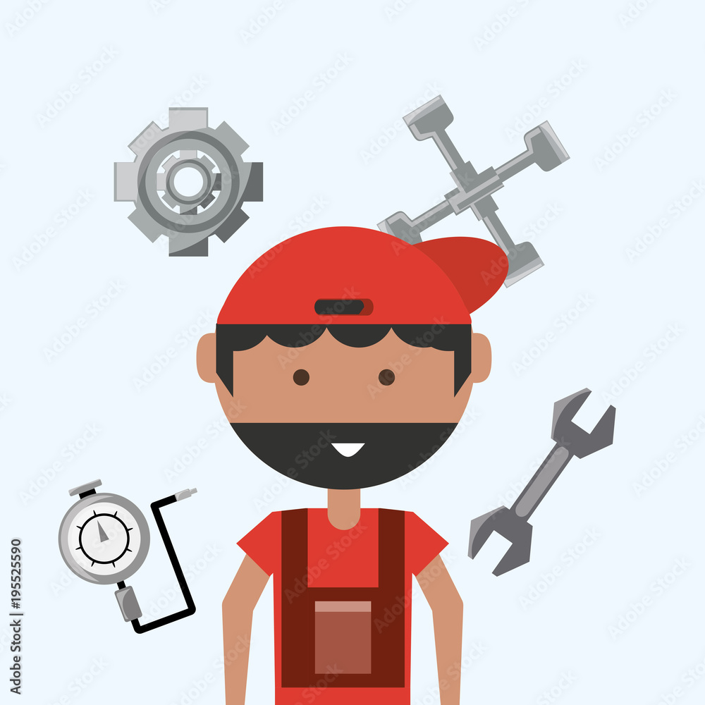 Mechanic Tools Cartoon