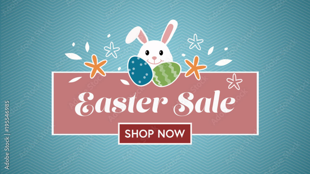 Spring Rabbit Title Stock Template | Adobe Stock