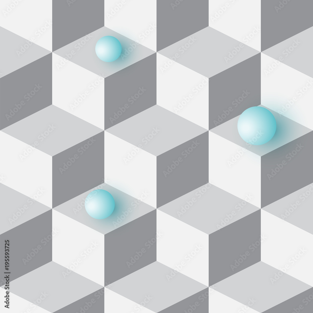 Isometric 3d Vector Background Stock Vector | Adobe Stock