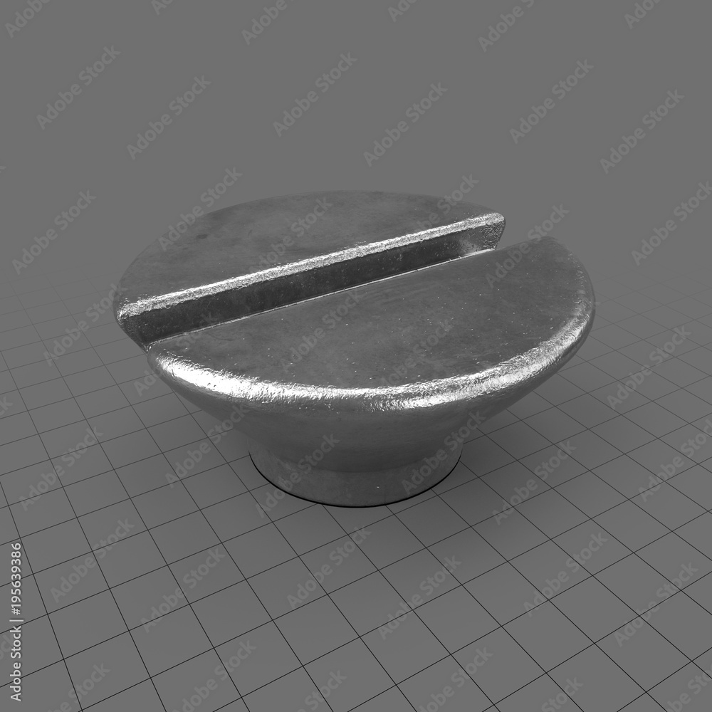 Raised bolt 1 Stock 3D asset | Adobe Stock