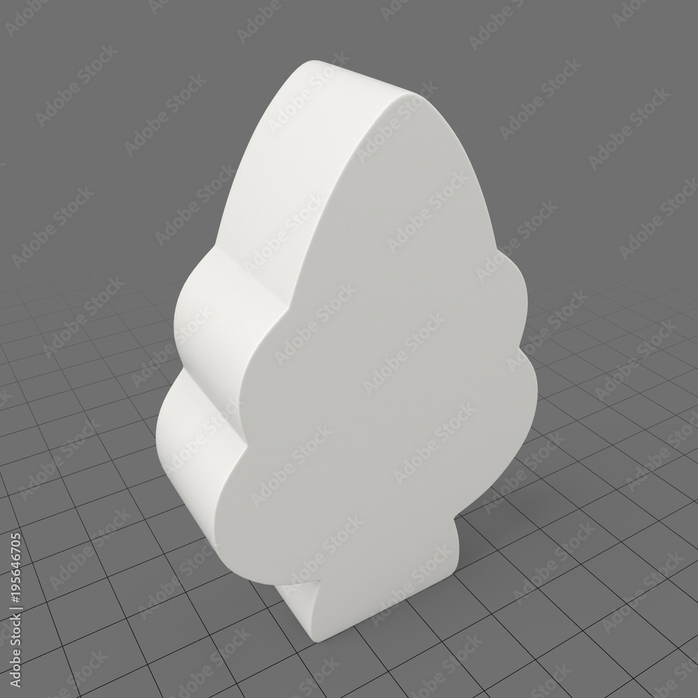 Cutout tree 1 Stock 3D asset | Adobe Stock