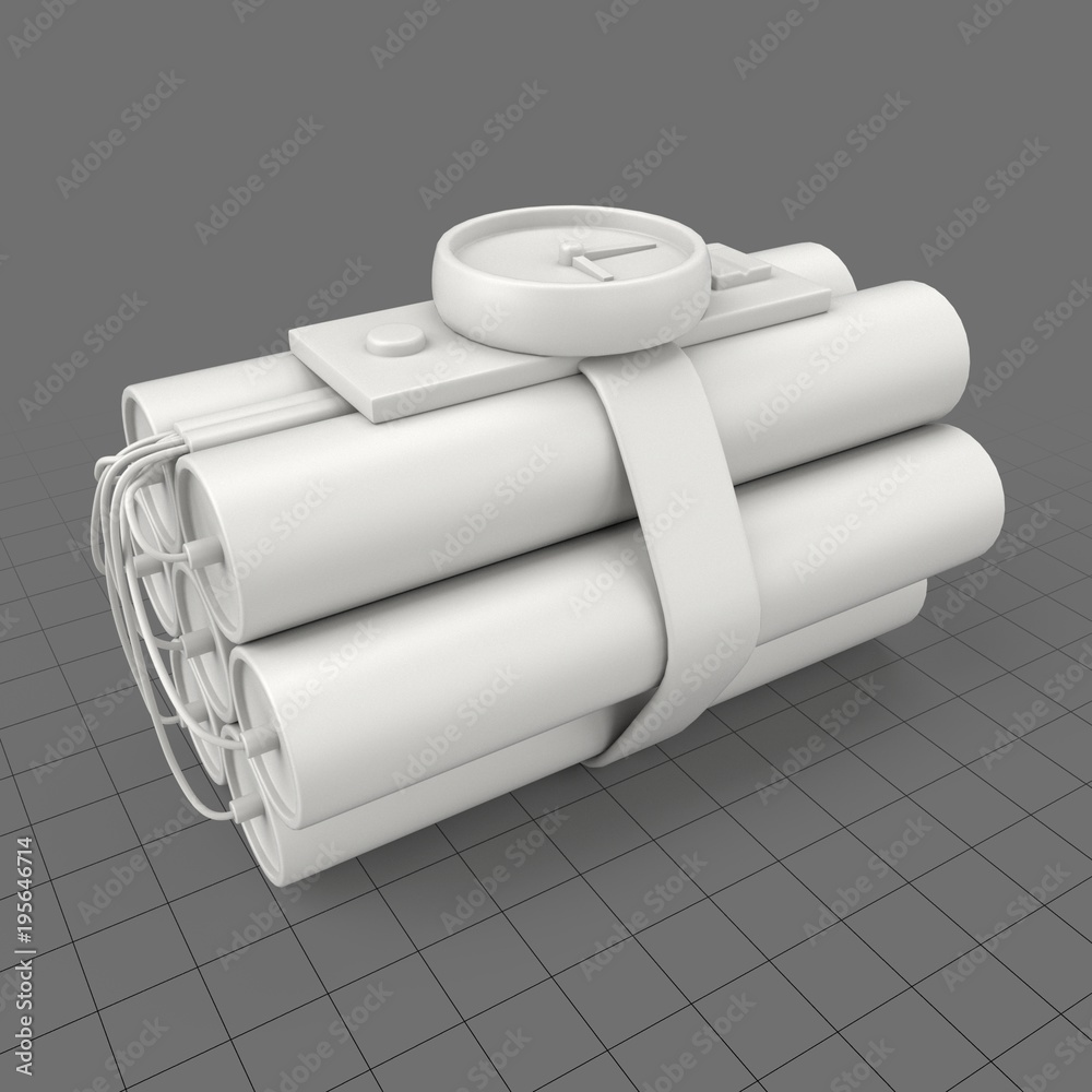 Dynamite Stock 3D asset | Adobe Stock