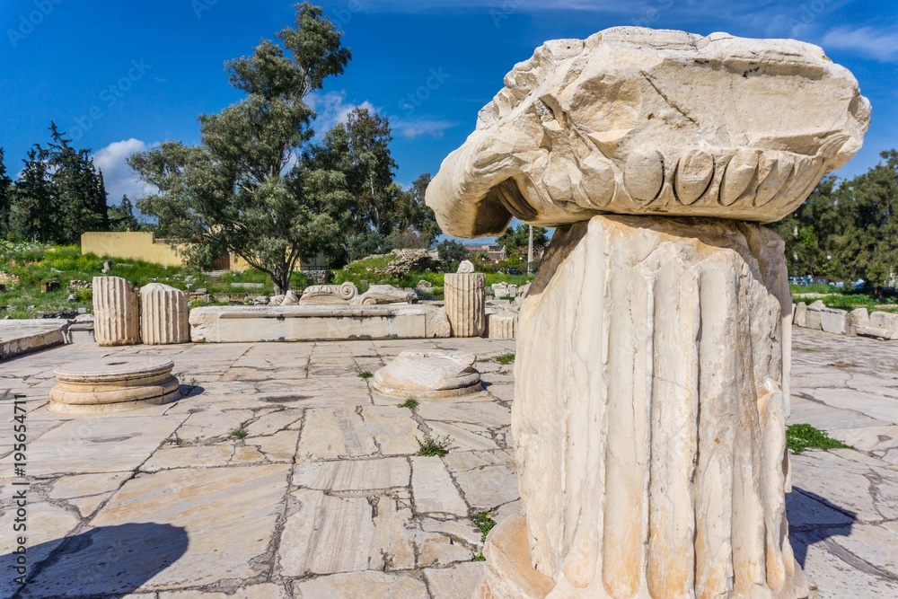 Archaeological site of Eleusis (Eleusina). The Greater Propylaia (any ...