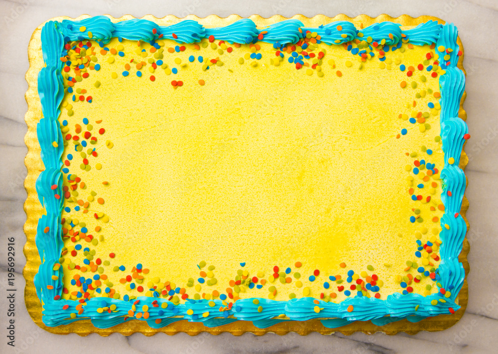 Blank Cake - Add your own writting or message Stock Photo | Adobe Stock