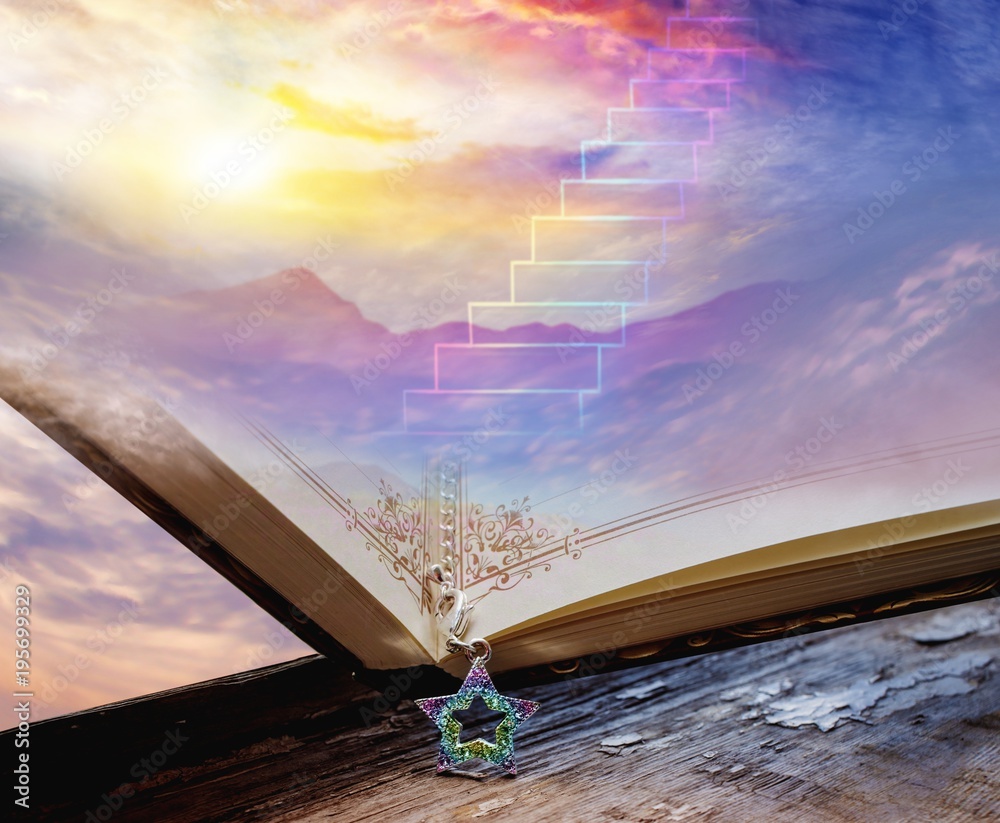 Judaism church traditional symbols . Sunset and sunrise in the sky ...