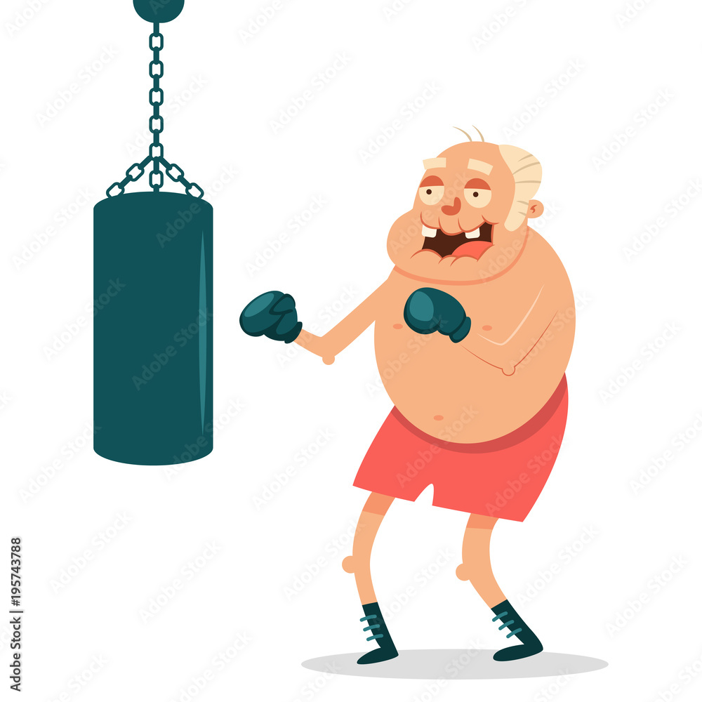 Funny Boxing Cartoon