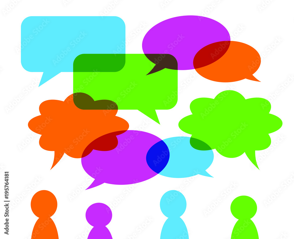 set of colorful transparent speech bubbles various shape, green orange ... set of colorful transparent speech bubbles various shape, green orange ...