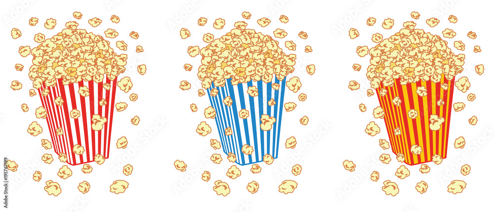 POPCORN_PARTY Stock Vector | Adobe Stock