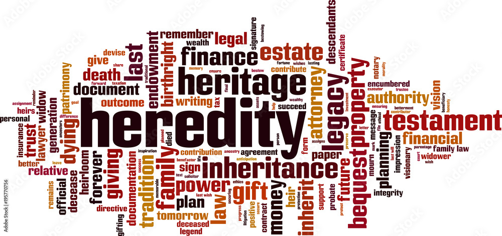 Heredity word cloud Stock Vector | Adobe Stock