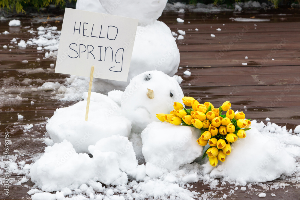 Happy Spring Pictures With Snow