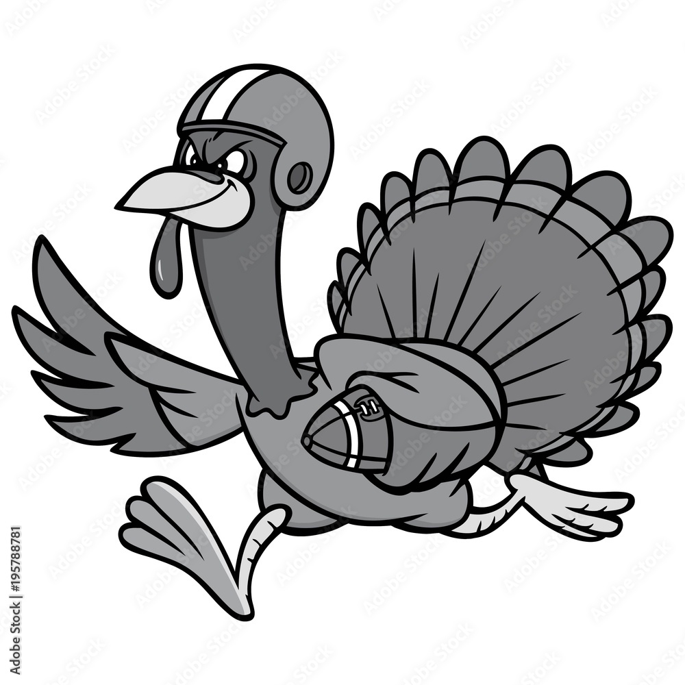 Running Turkey Vector
