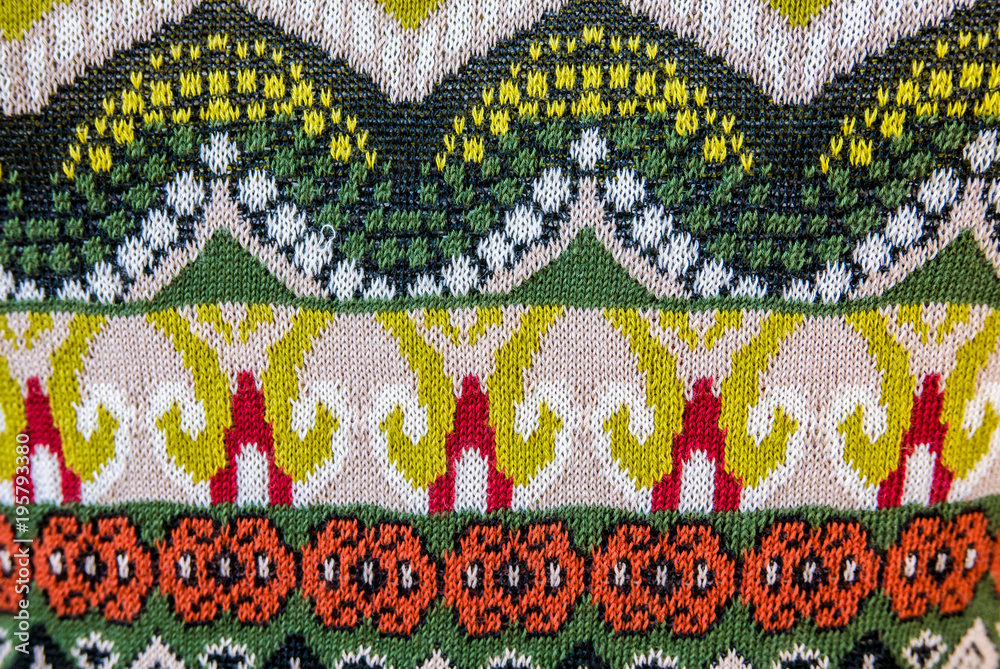 Beautiful hand crafted pattern of traditional clothes in Balkans Stock ...