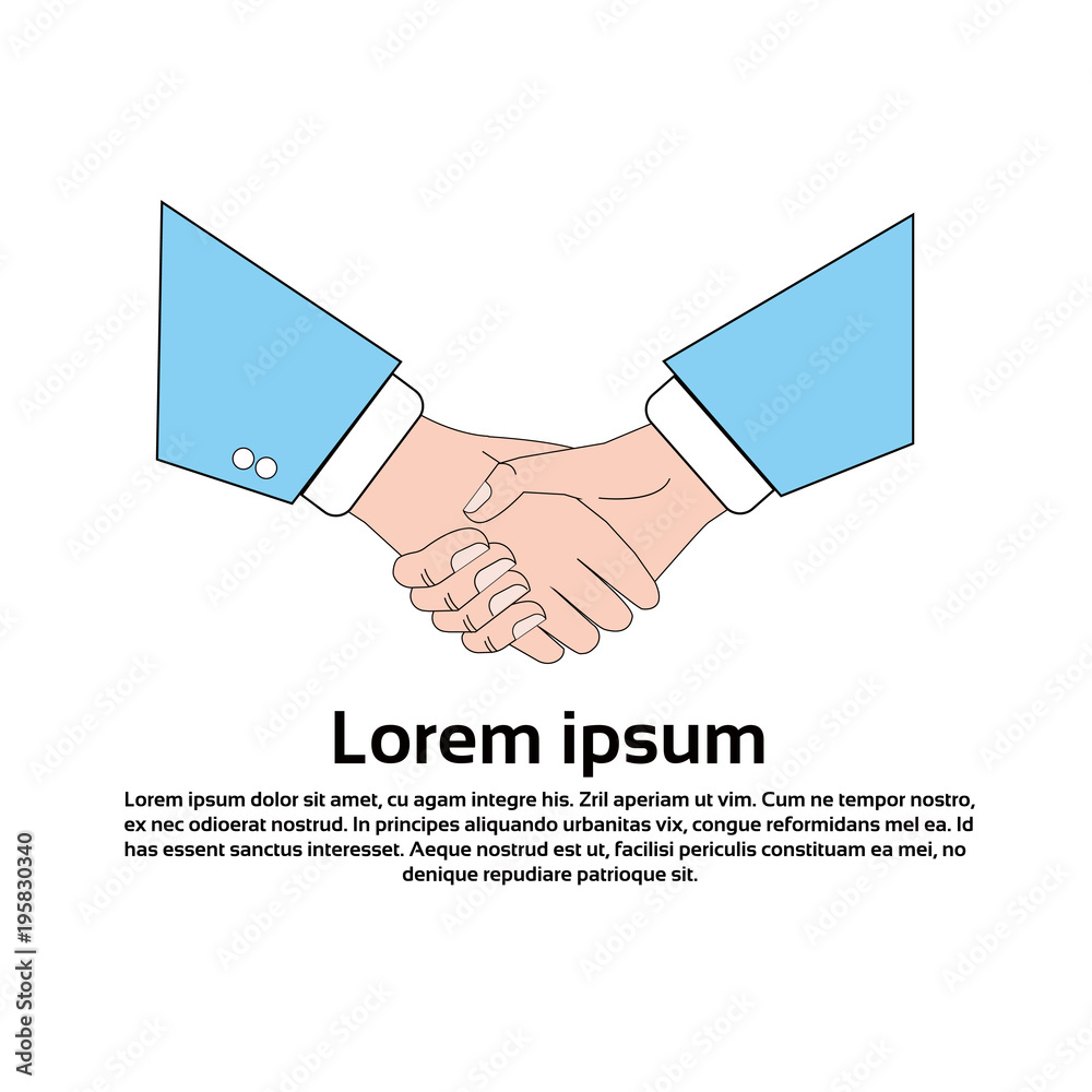 Business Shaking Hands Banner