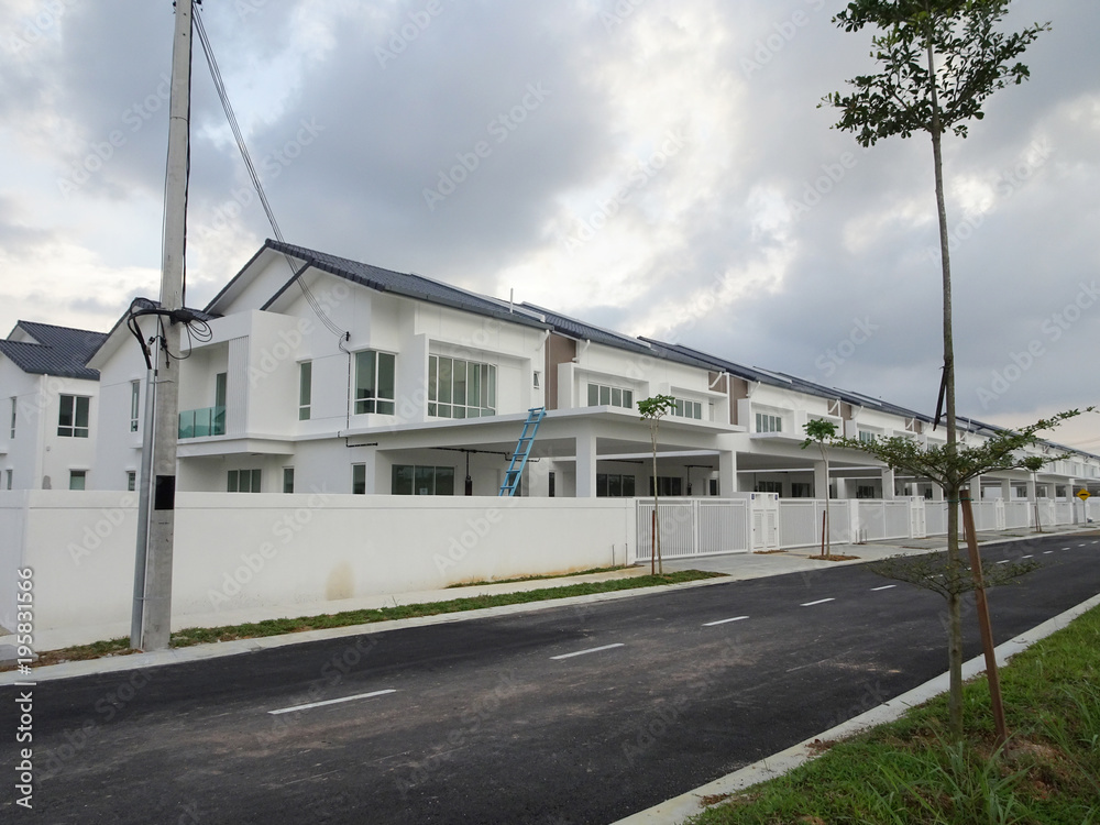 Double story luxury terrace house in Malaysia. Designed by architect ...