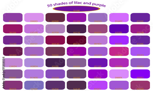 Purple Color Chart
