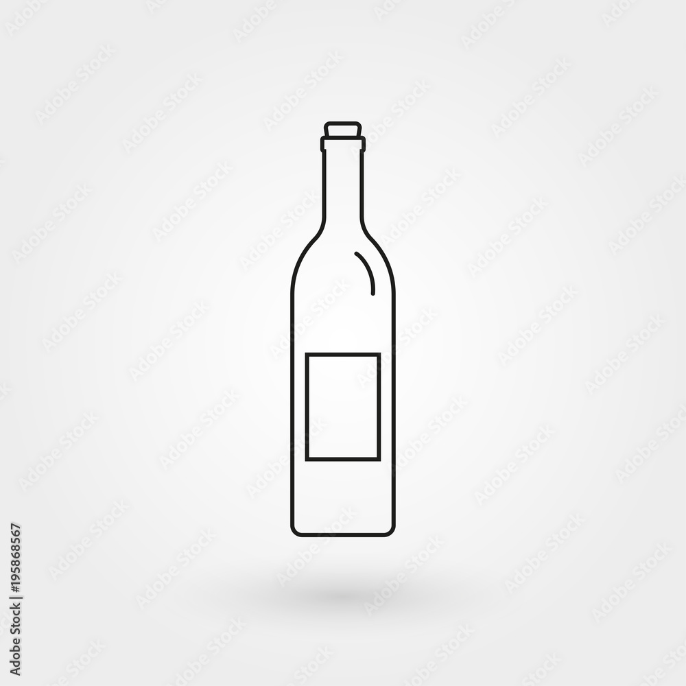 Wine Bottle Outline