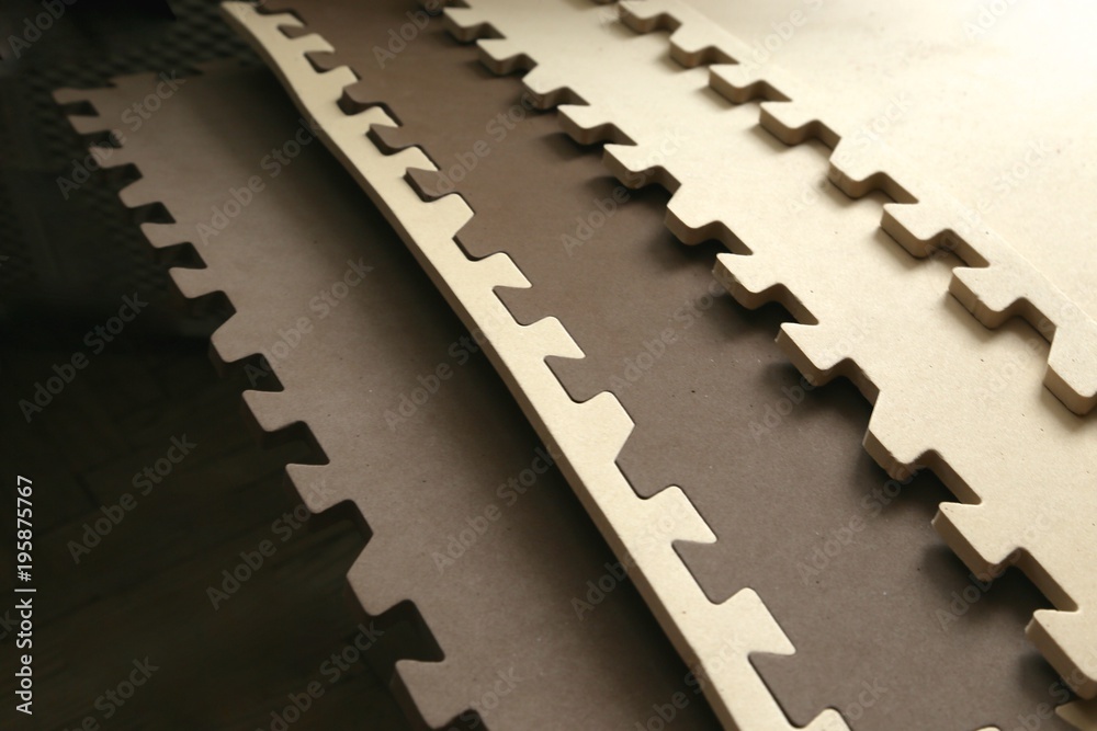 multi-colored parallel lines with jags from light to dark and vice ...