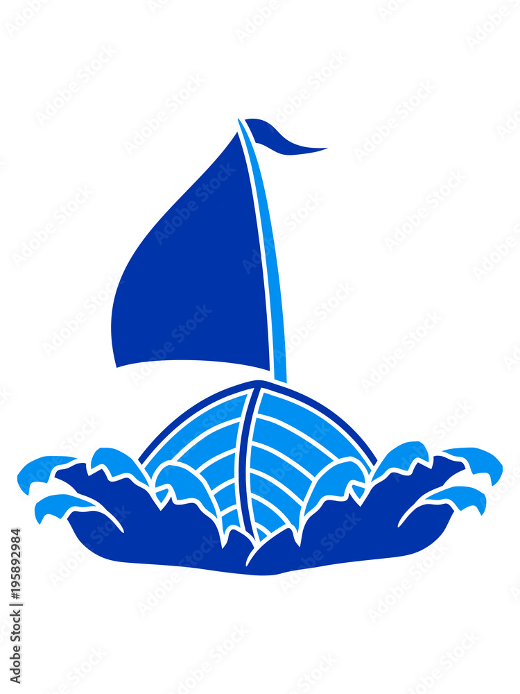 comic cartoon clipart segeln boot schiff verein meer segelboot team ...