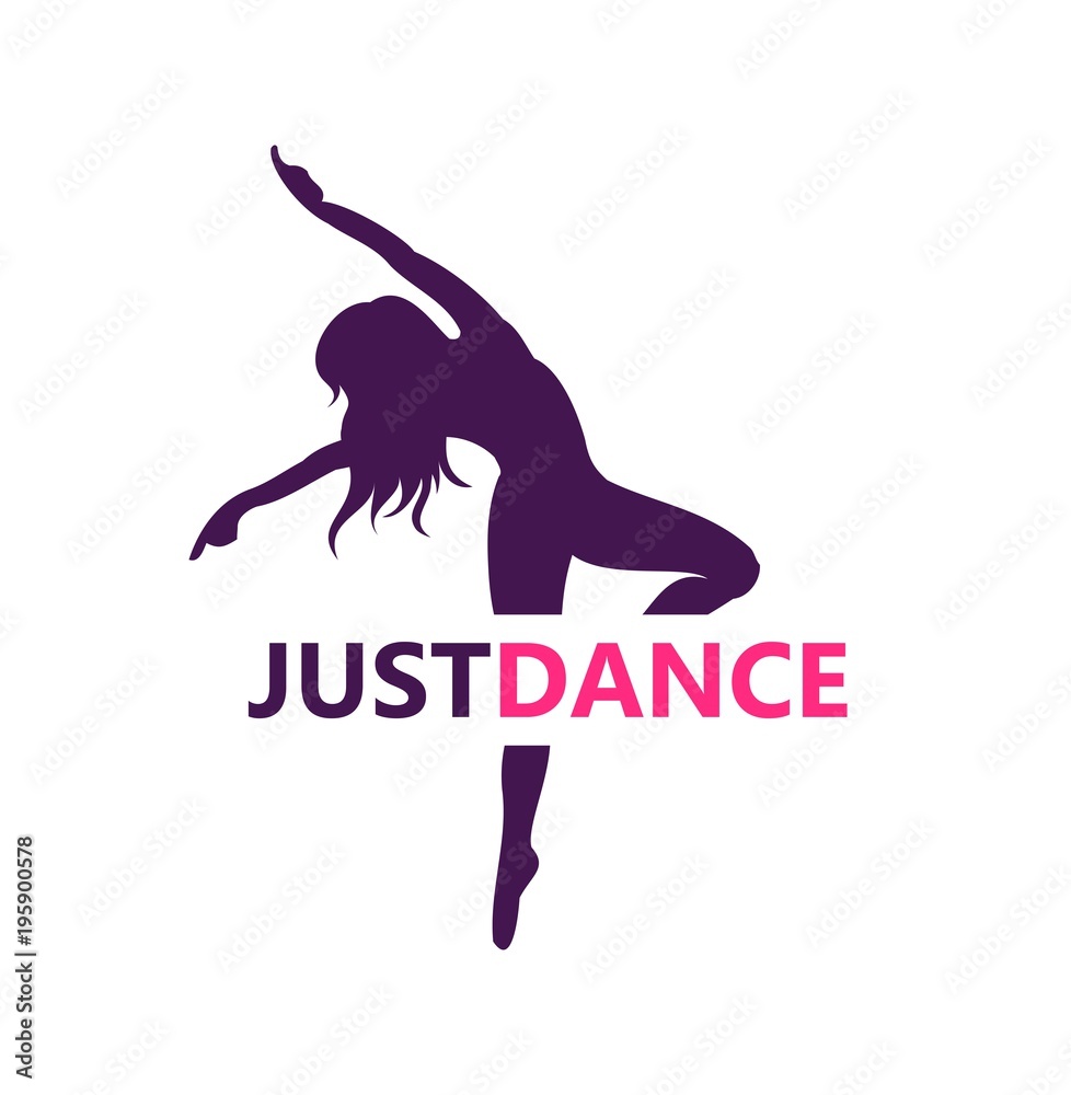 Dance logo vector design symbol Stock Vector | Adobe Stock