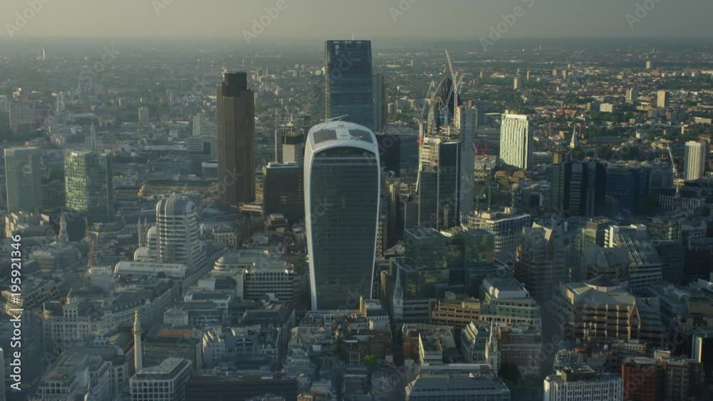 The 20 Fenchurch Street and other skyscrapers Stock Video | Adobe Stock